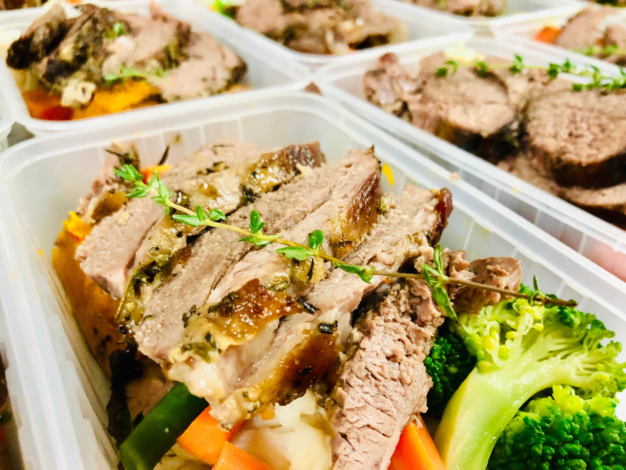 Dijon Mustard & Herb Roast Lamb Complete Meal Large - Eat Real Cairns ...