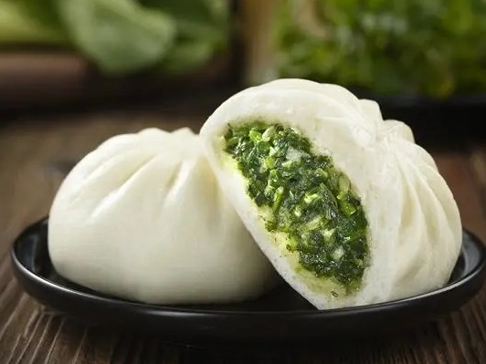 D50. 荠菜包 3个 Chinese Spinach Bun - B&E Real Food - B&E Real Food ...