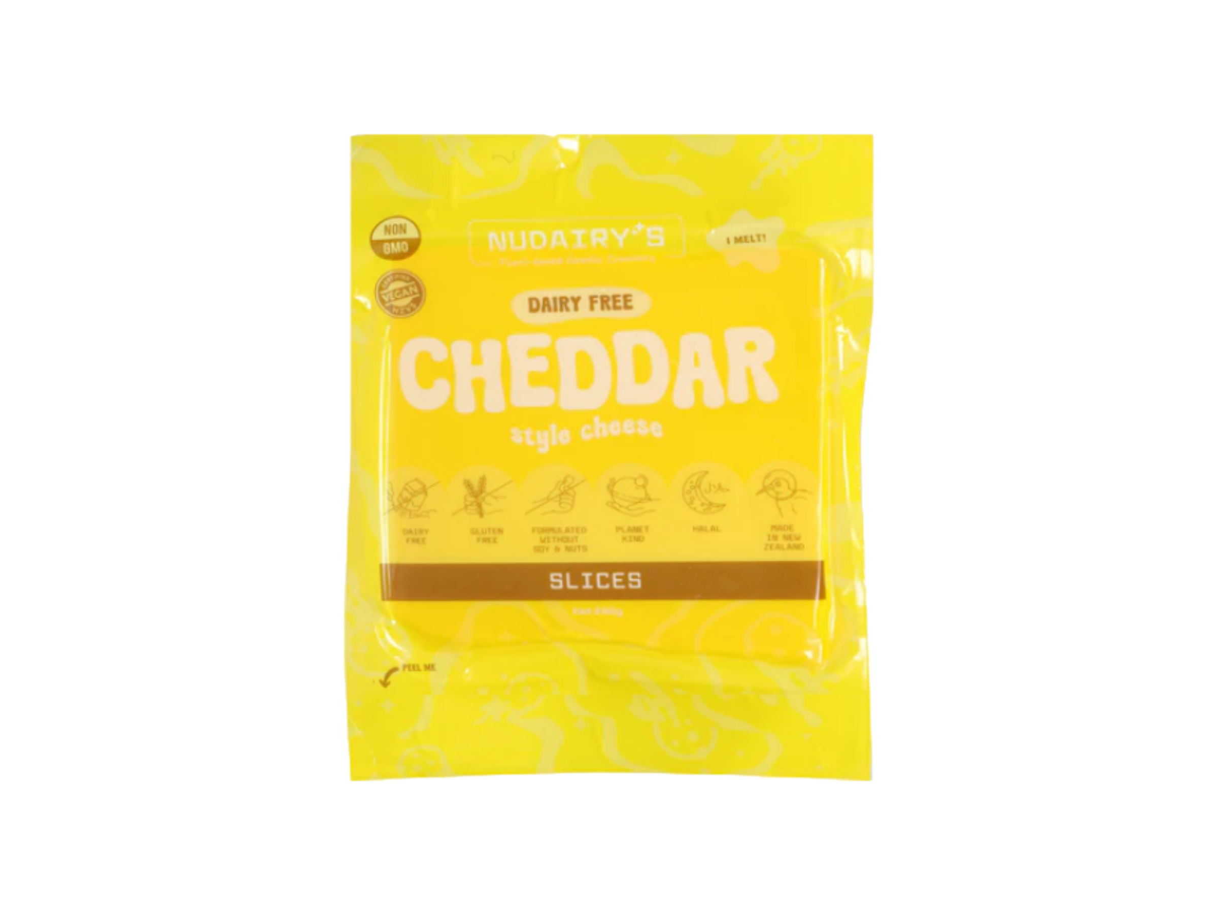 Nudairy's Dairy Free Cheddar Slices (200g) - Just Add Vegan - Just Add ...