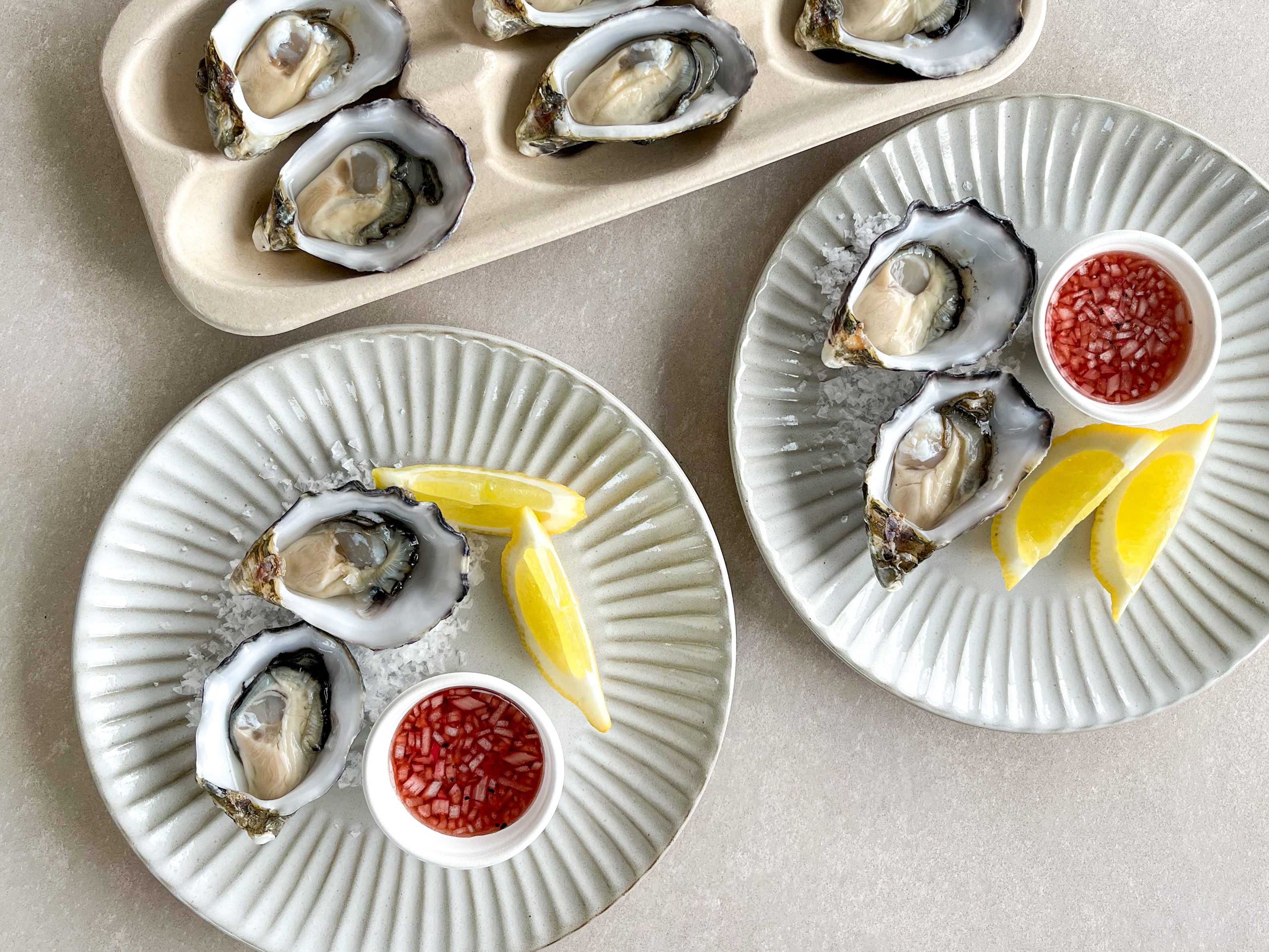 Half Dozen Shucked Oysters - Dinner Is Served - Dinner Is Served ...