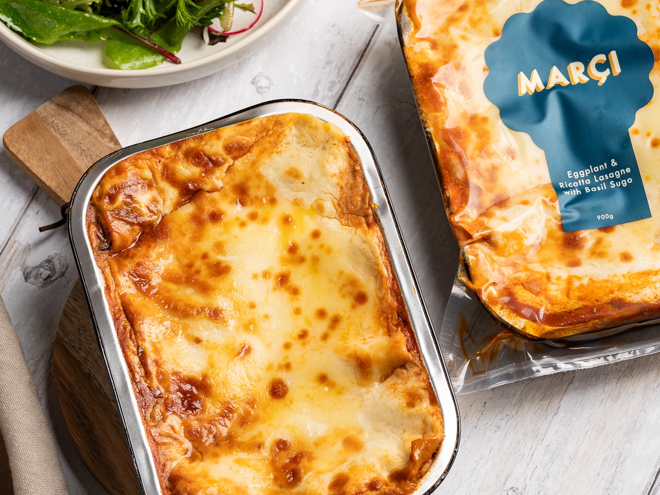 Eggplant and Ricotta Lasagne with Basil Sugo - Marçi - Marci ...