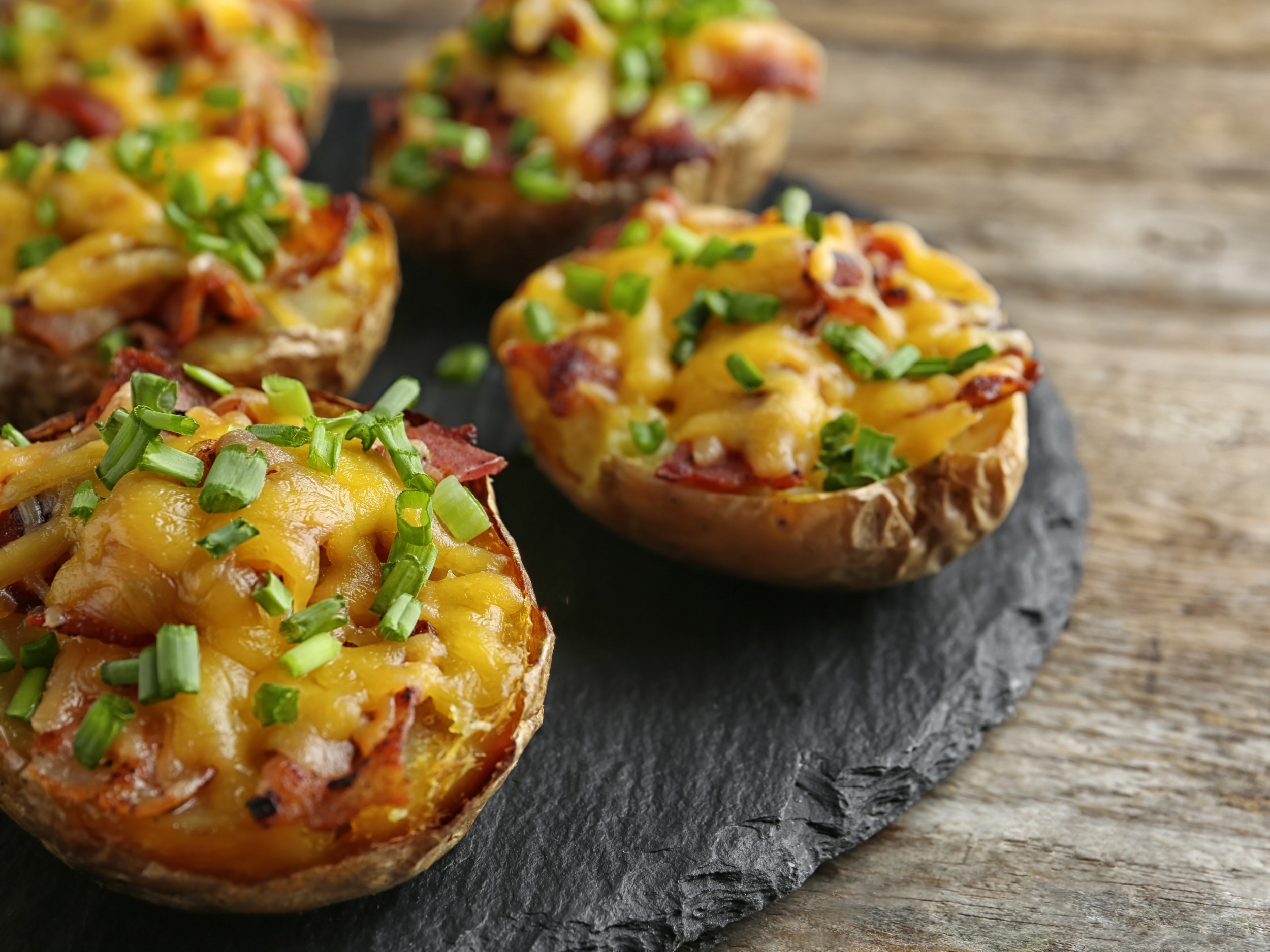 Loaded Potato Skins - Fed By Jed - Fed By Jed. Specialists in single ...