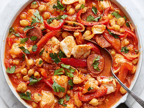 Spanish Style Swordfish, Chorizo and Chickpea Casserole - Eastwoods ...